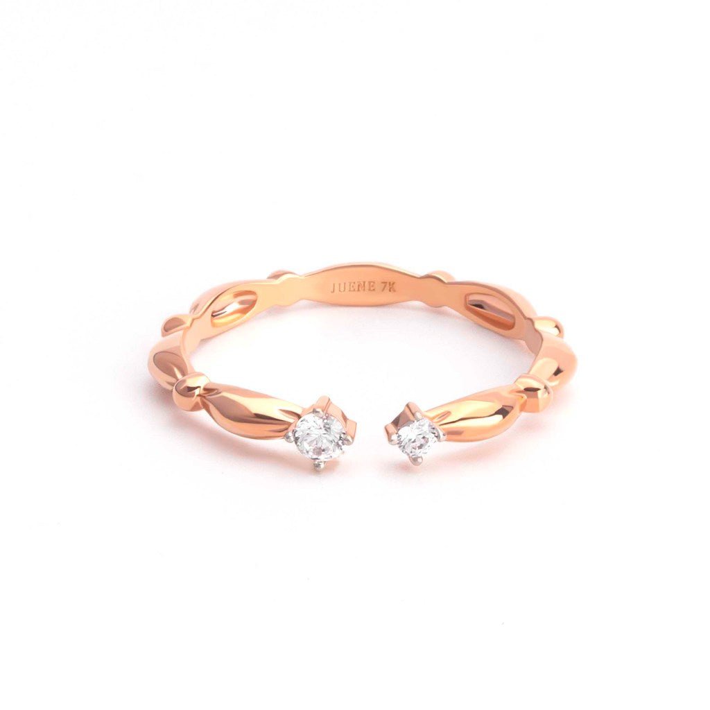 Cincin Emas 7k - Orika Gold Ring - Dotsy Collection - Juene Jewelry - Juene